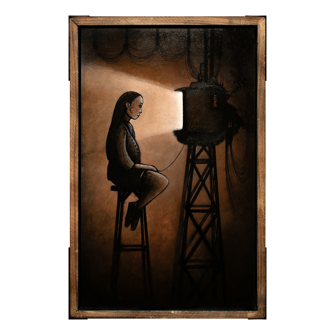 TV Girl, Acrylic Art Painting by Autumn Justine Miller – Art of Autumn ...