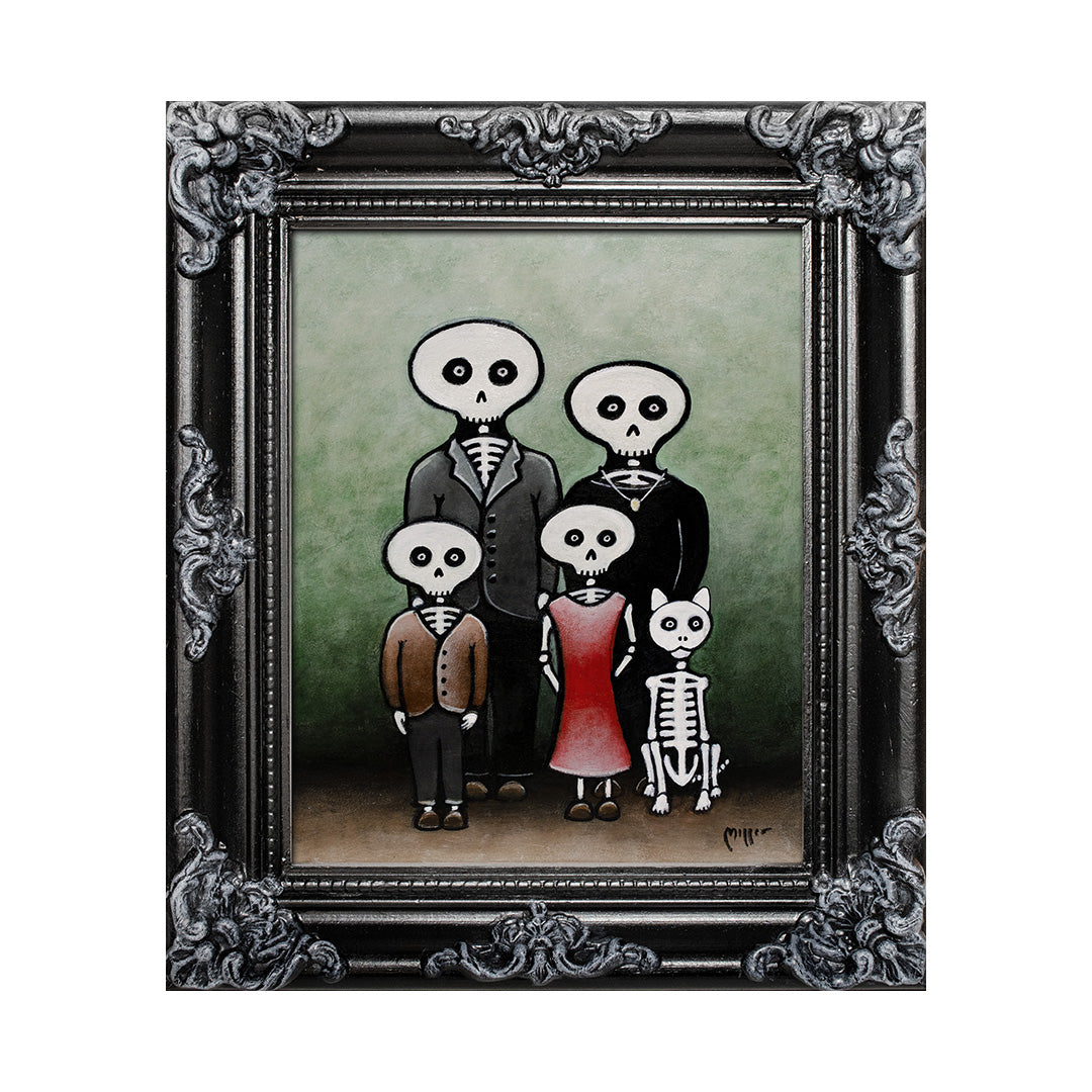 Skeleton Family, Acrylic Art Painting by Autumn Justine Miller – Art of ...